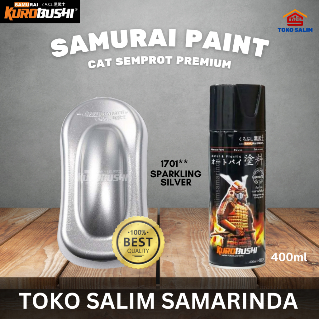 Jual Cat Semprot Samuraipaint / Pilox Samurai Paint Metallic Series (Sparkling Silver) / #1701 ...