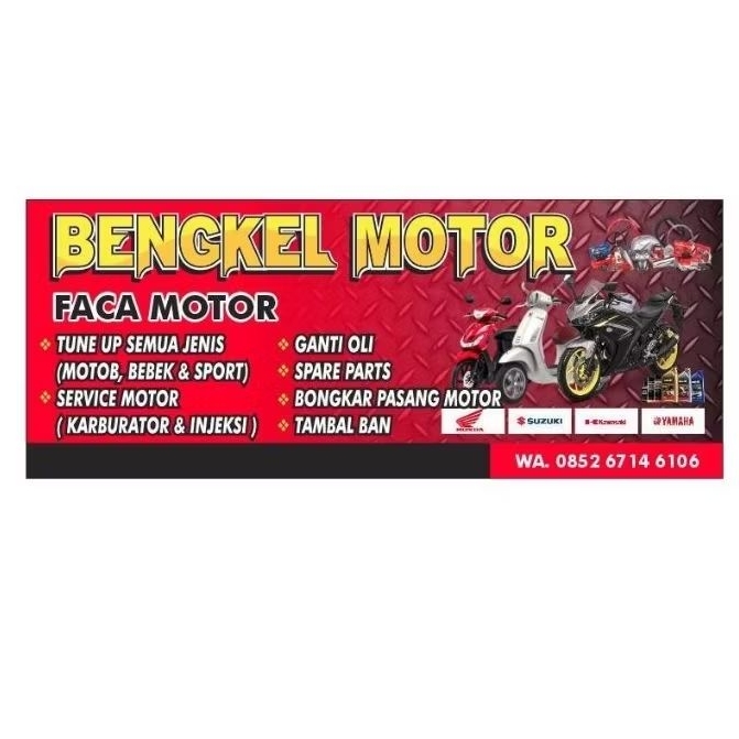 Jual CETAK BANNER MURAH/BANNER BENGKEL / SPANDUK BENGKEL / BANNER USAHA ...