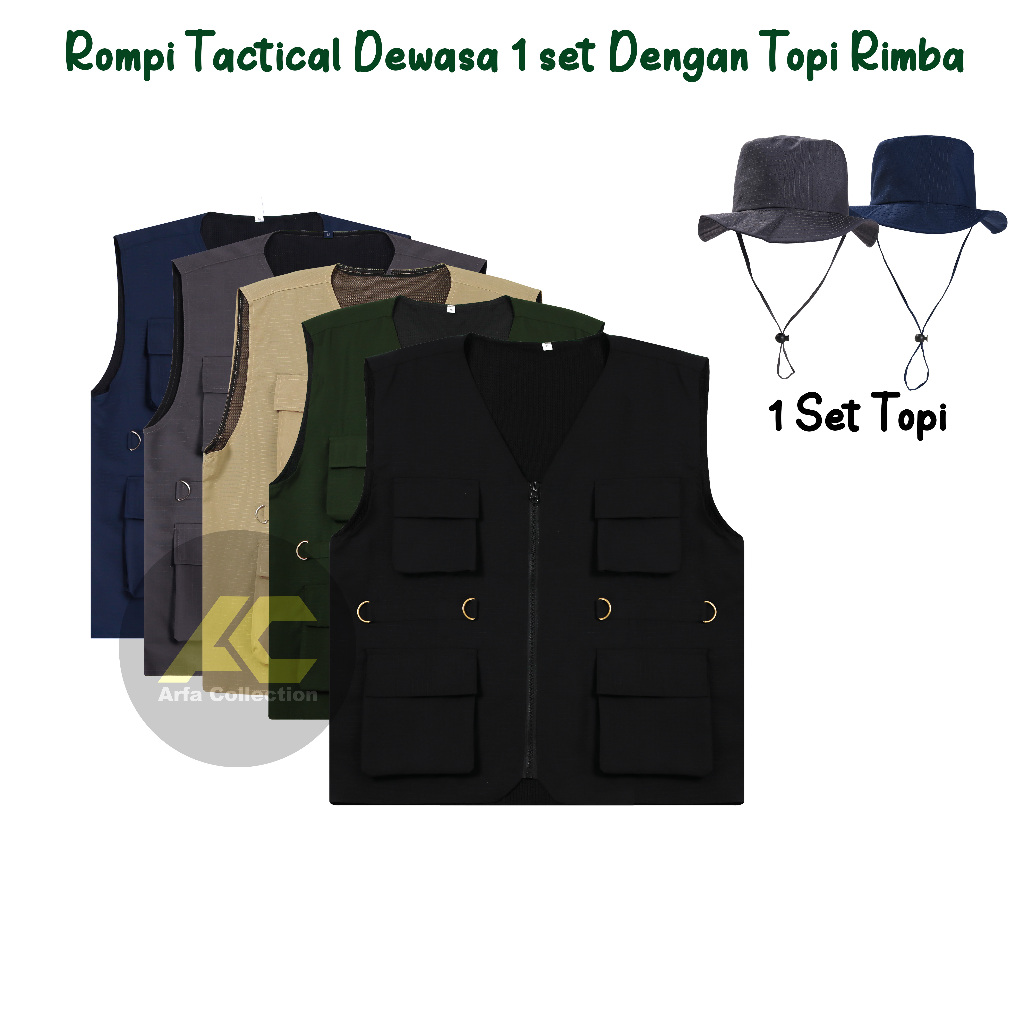 Jual Rompi LAPANGAN Dewasa Bisa CUSTOM ROMPI KKN Saku Empat Gratis Topi ...
