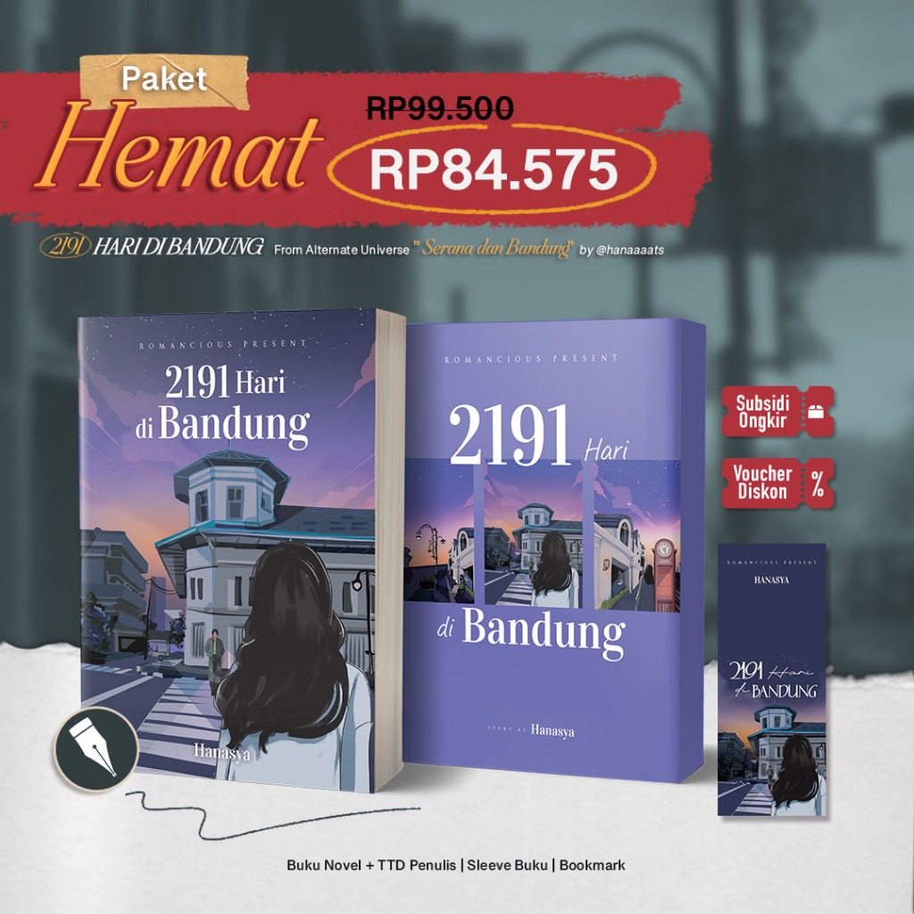 Jual Novel 2191 Hari di Bandung - TTD - Hanasya | Shopee Indonesia