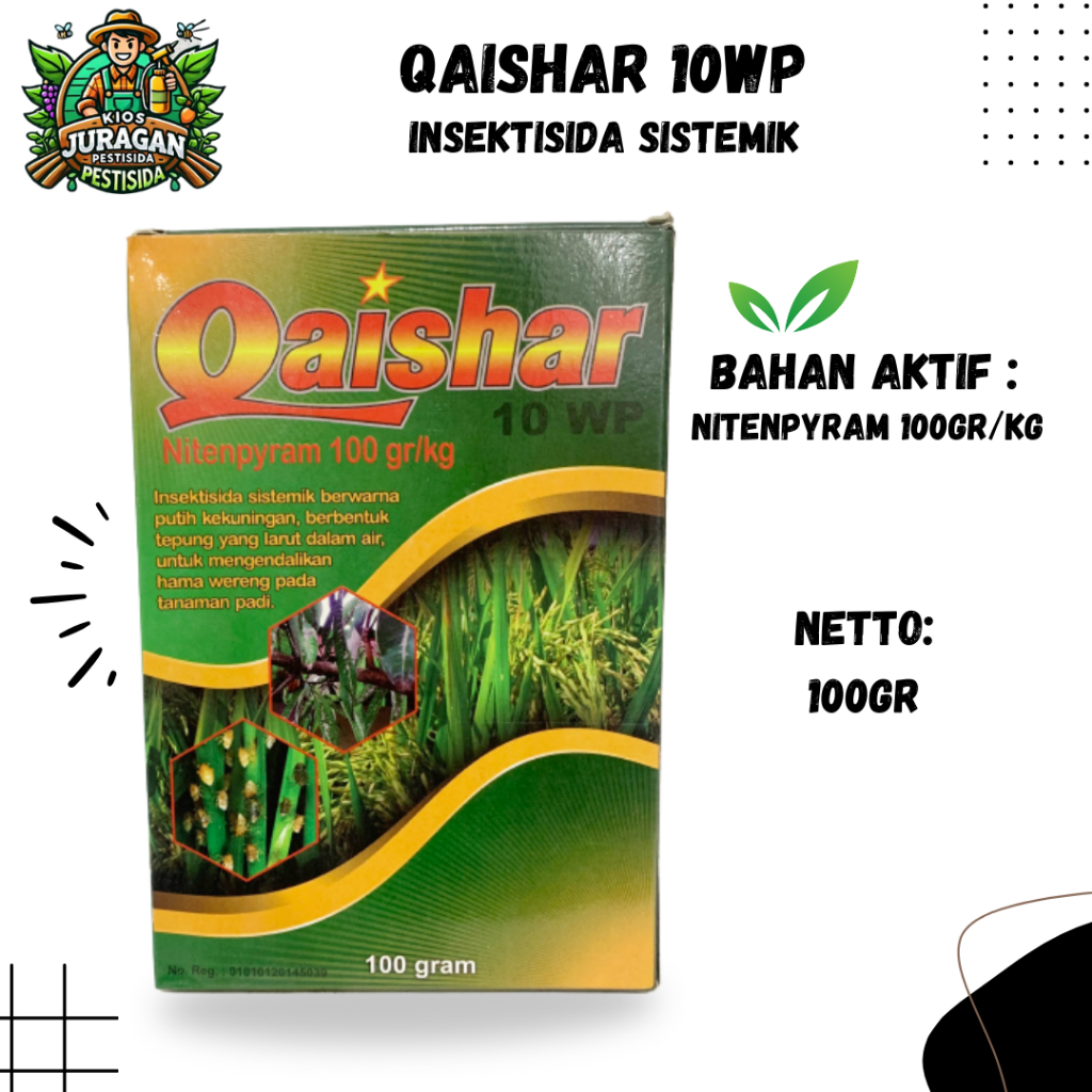 Jual QAISHAR 10WP 100GR INSEKTISIDA SISTEMIK EFEKTIF MEMBASMI WERENG (KEMASAN LAMA) | Shopee ...