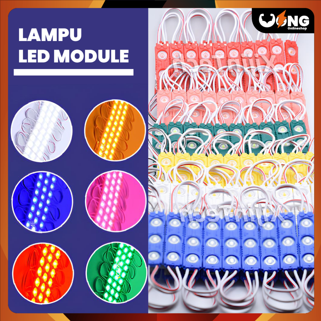 Jual Lampu LED Module 3 Watt 12V Modul Mata Timbul LED Modul 3 Mata Besar 3W 12 Volt Waterproof ...