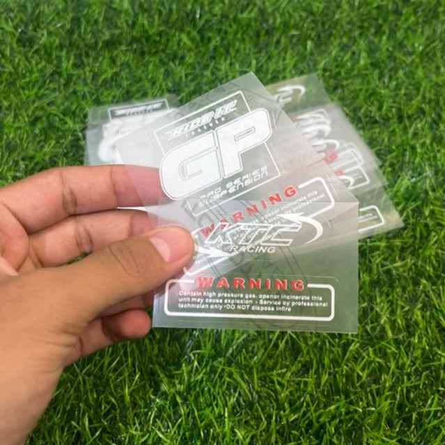 Jual sticker tabung shock GP& KTC, bahan uv transparant | Shopee Indonesia