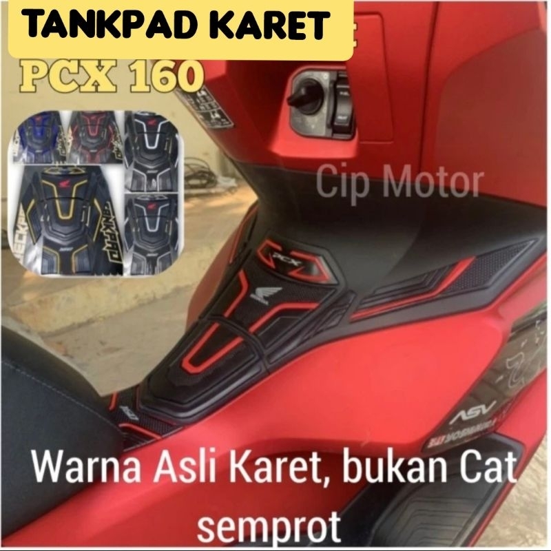 Jual Tankpad PCX 160 karet New Tank Pad Karet Rubber premium PCX 160 ...