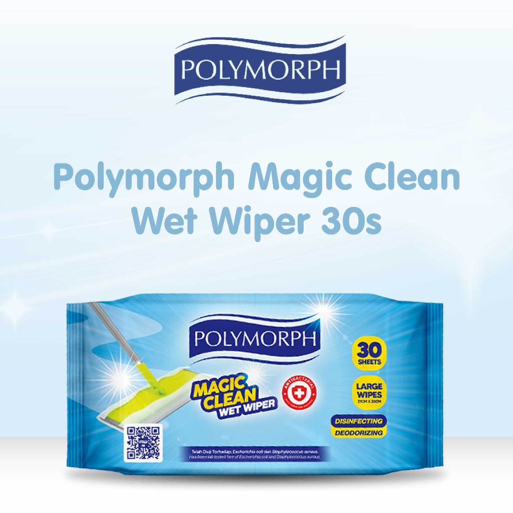 Jual Polymorph - Magic Clean Wet nonwoven Isi 30 Lembar Wet Wipes Refil ...