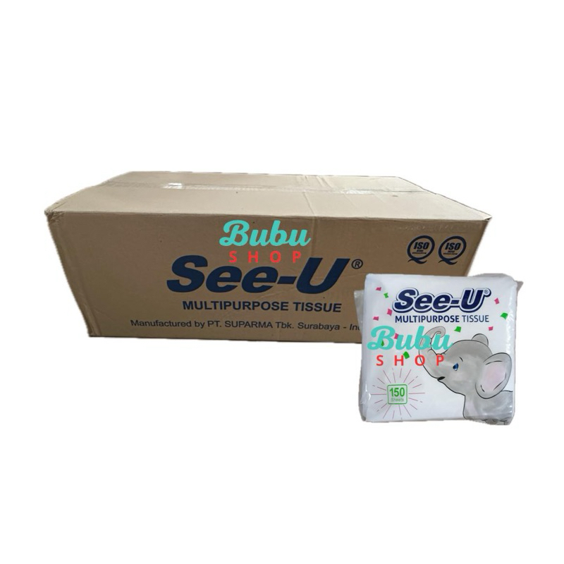 Jual ( 1 Dus ) Tisu see u gajah pop up 150 lembar isi 48 pcs ( 1 Dus ...