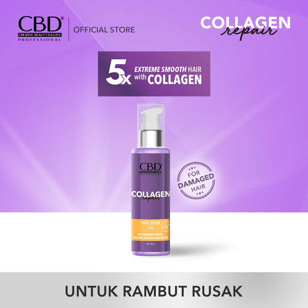 Jual CBD Collagen Repair Hair Serum Oil 100ml | Shopee Indonesia