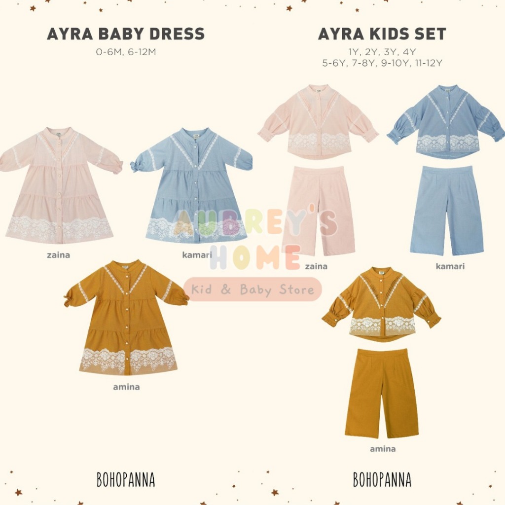 Jual Bohopanna Gamis Anak Perempuan - Malika Set - Ayra Baby Dress & Ayra Kids Set | Shopee ...
