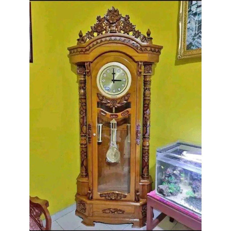 Jual lemari jam kayu jati | Shopee Indonesia
