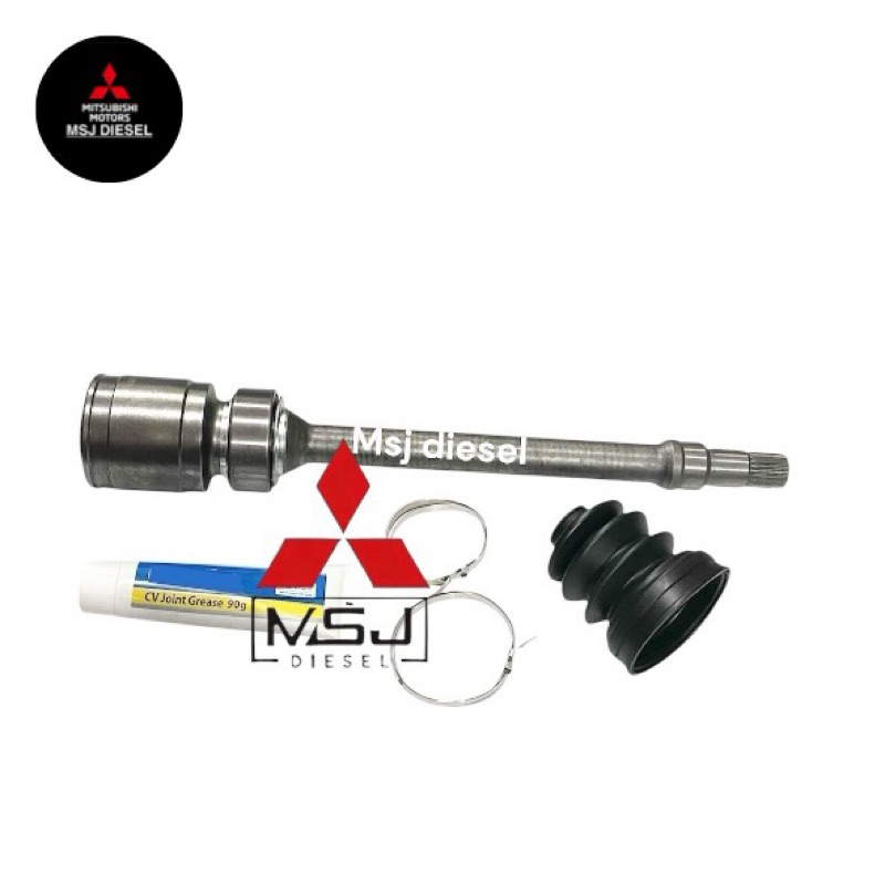 Jual Cv joint drive shaft dalam rh bearing as roda depan kanan axle shaft front inner mitsubishi ...
