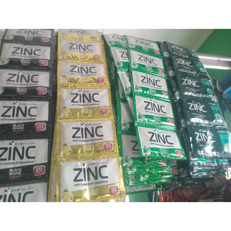 Jual shampoo zinc renteng isi 24 sachet ( kanan kiri) | Shopee Indonesia