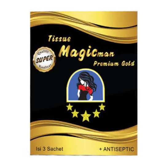 Jual [PRIVASI AMAN] Tissue / Tisu Super Magic Man Premium Gold Isi 3 ...