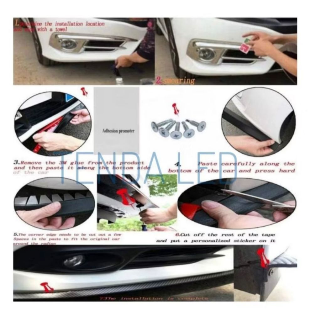 Jual Lips Bumper SAMURAI Carbon Lip Bemper karbon 3D Tebal | Shopee ...