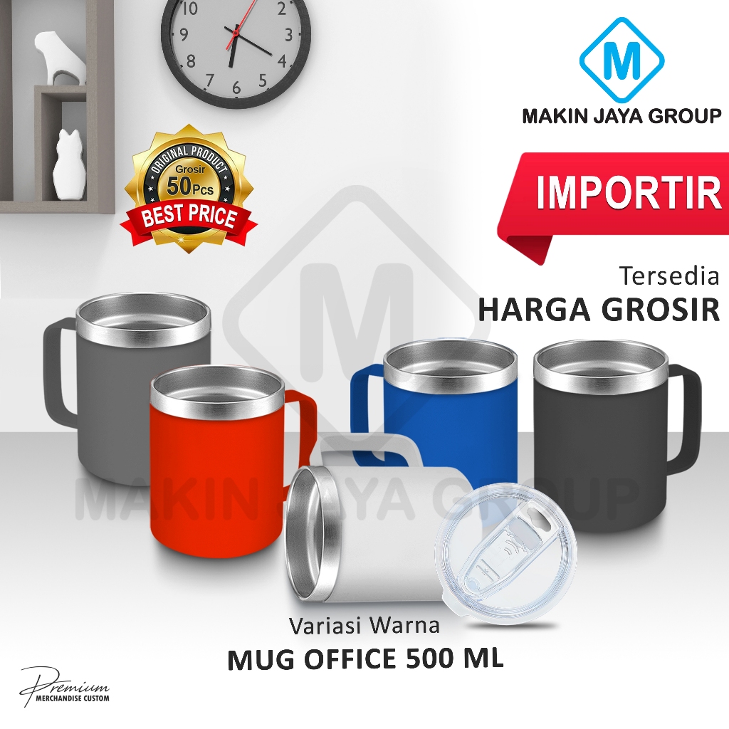 Jual Tumbler Coffee Mug Office Stainless Steel | Shopee Indonesia