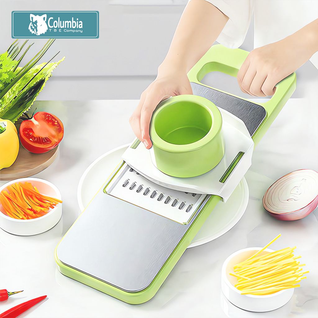 Jual COLUMBIA Parutan Serbaguna Stainless Steel 6 in 1 Parut Sayur Buah ...