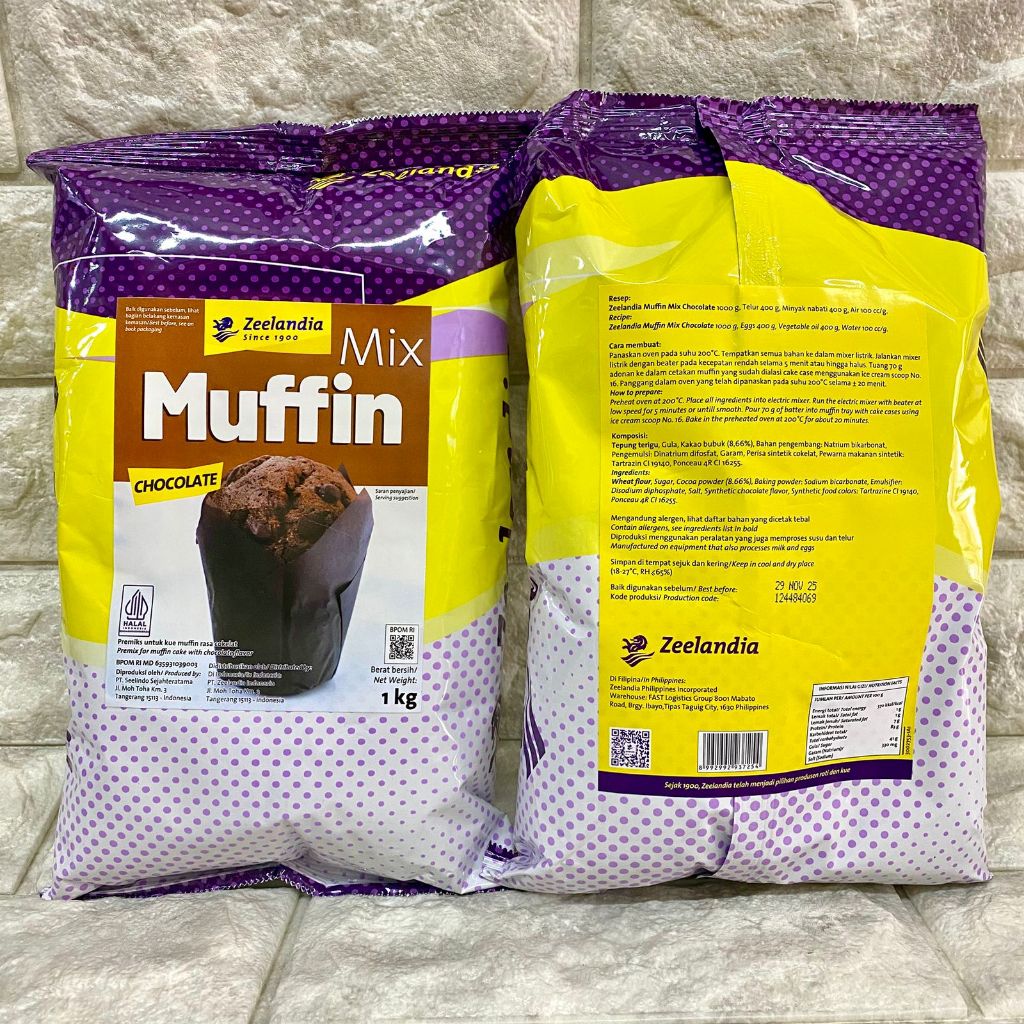 Jual Zeelandia Mix Muffin Cokelat 1kg - Zimuffin Cokelat Premix Cokelat ...