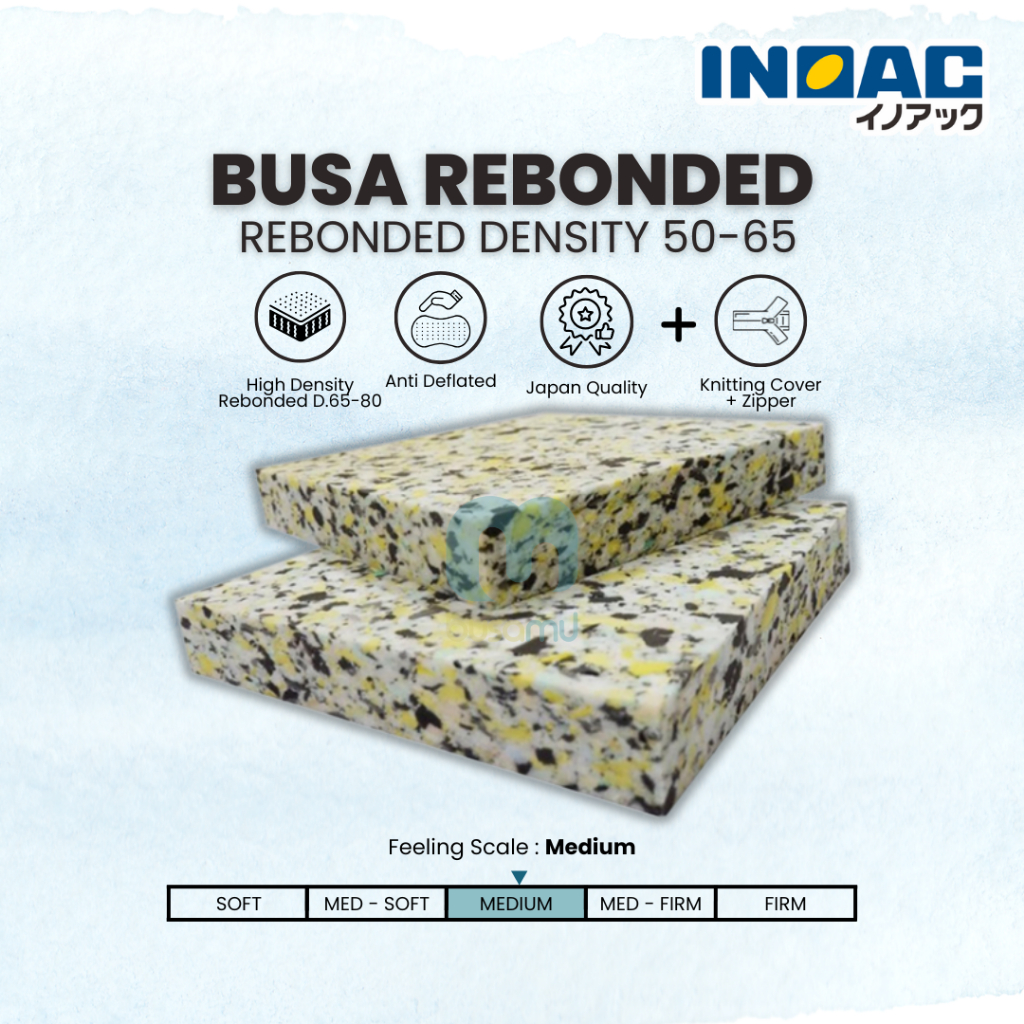 Jual [CUSTOM ONLY] Busa INOAC Rebonded D.50 & D.65 / Kasur Busa Terapi ...