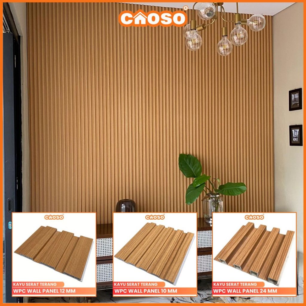 Jual Wpc Wall Panel Kayu Serat Terang 3 Meter 300cm | Wallpanel Pvc ...
