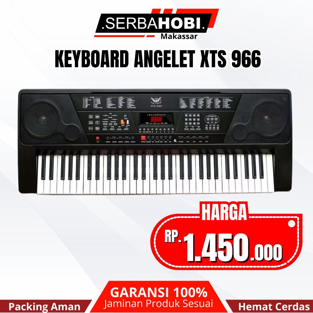 Jual Keyboard Anglet Xts-966 61 key USB Original Harga Murah | Shopee ...