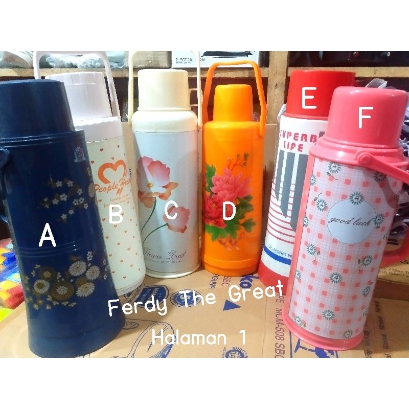 Jual Termos air panas / termos tabung kaca/ termos plastik/ termos ...