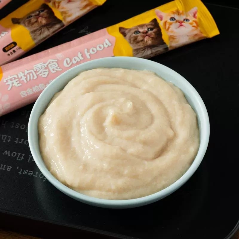Jual Cemilan Wet Food Kucing Stick 15gr Makanan Camilan Snack Basah ...