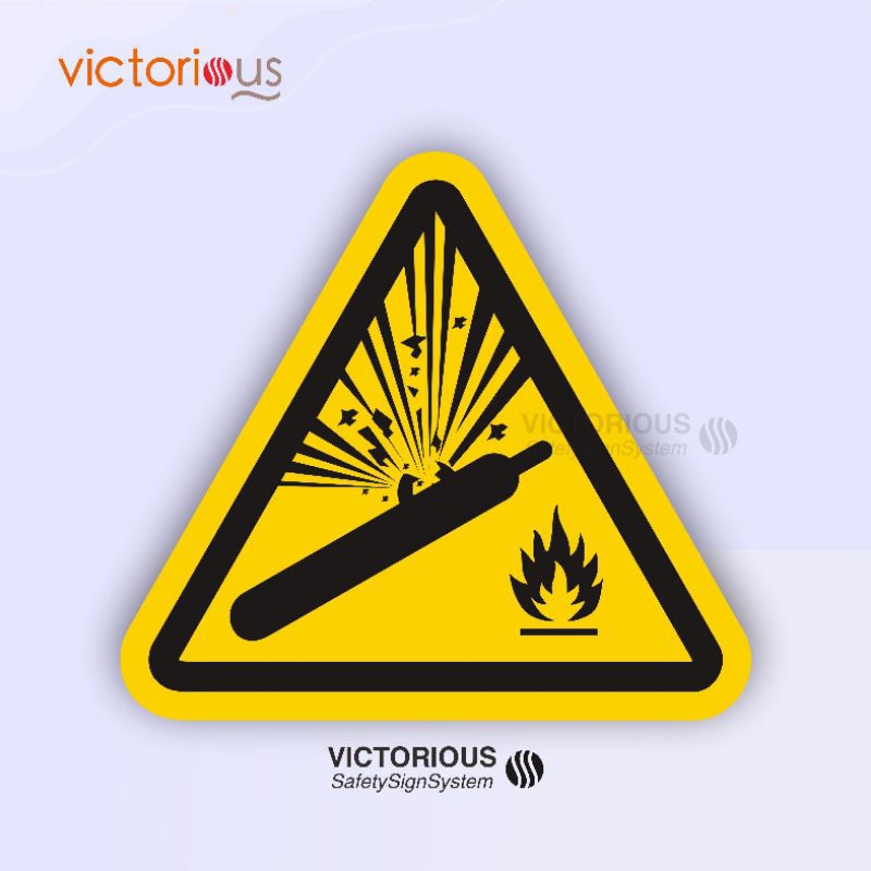Jual Sticker Safety Sign K3 ISO 7010 Simbol Bahaya Mudah Meledak ...
