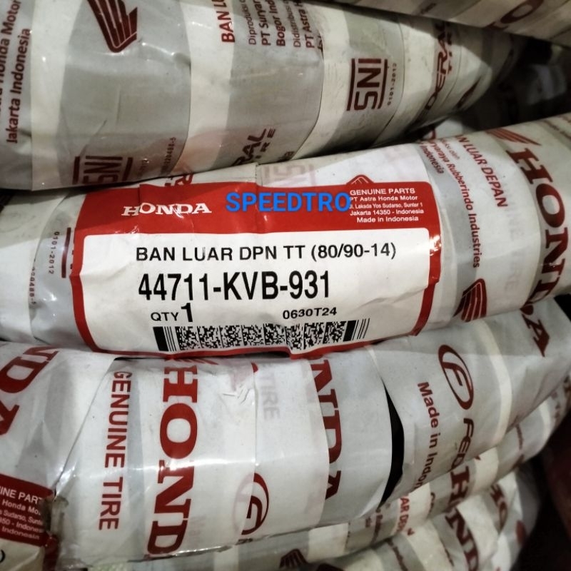 Jual BAN LUAR DEPAN STANDAR MOTOR MATIC RING 14 UKURAN 80-90-14 AHM | Shopee Indonesia