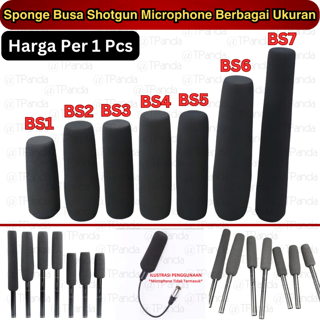 Jual SPONGE BUSA Shotgun Microphone, Windshield Mikrofon Camera Spons ...