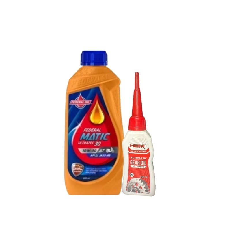 Jual Oli Federal Matic Orange + Gardan Hdm 120ml Oli Mesin Motor Matic ...