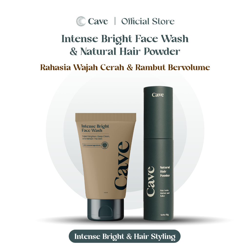 Jual Cave Intense Bright Face Wash & Hair Powder | Shopee Indonesia