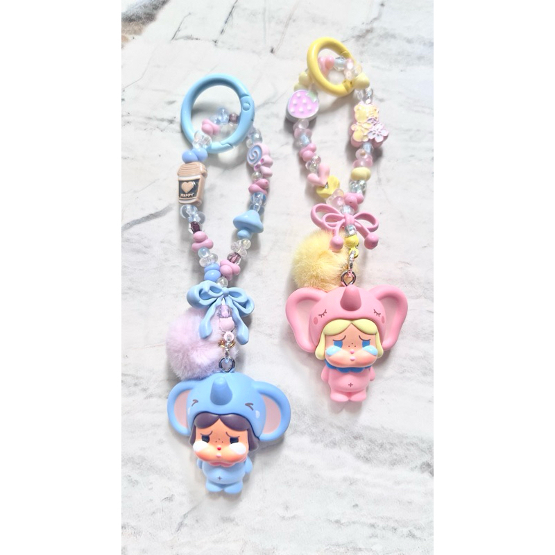 Jual BAG CHARM Cry Baby Labubu Pucky Dimoo Bag Charm POPMART Original ...