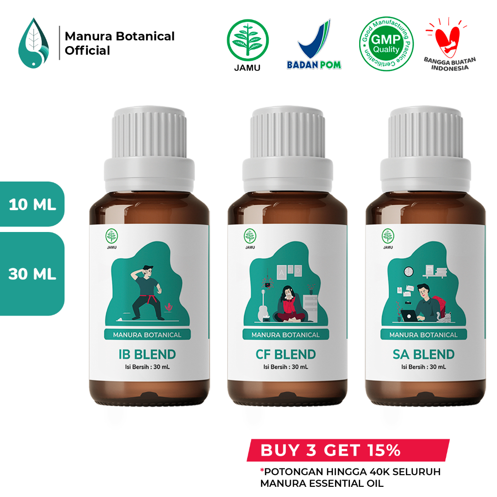 Jual MANURA Essential Oil Alami Tanpa Fragrance/Kimia Sintetis untuk ...