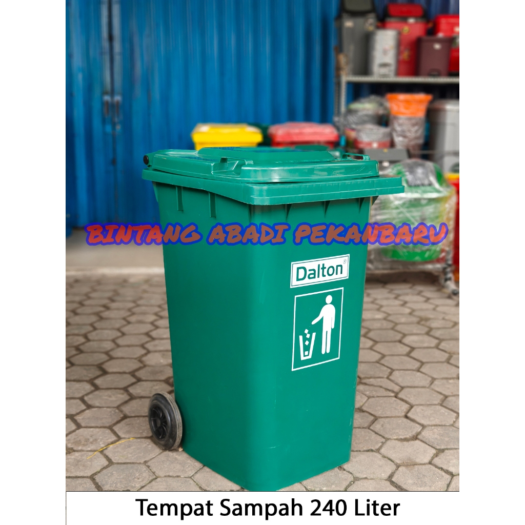 Jual Tempat Sampah Roda 240 Liter HDPE Dalton / Tong Sampah 240L | Shopee Indonesia