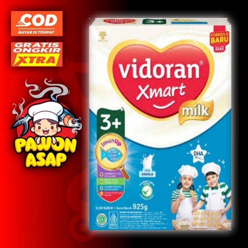 Jual Susu Vidorant Xmart 3+ Rasa Vanila 925 Gram | Shopee Indonesia