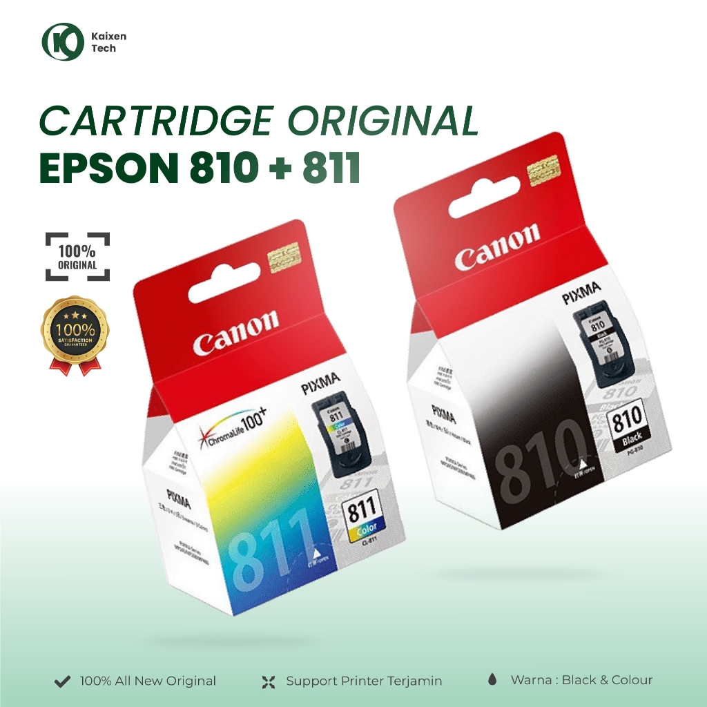 Jual TINTA CATRIDGE CANON PG810/811 Warna Hitam Original iP2770, iP2772 ...