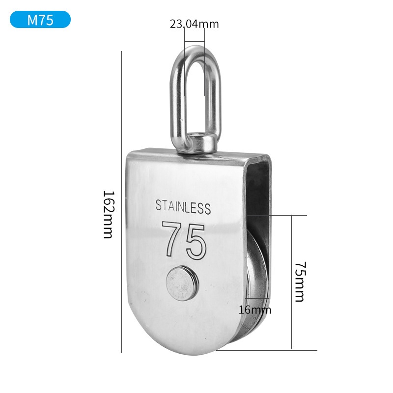 Jual TK-38 Ukuran M75 Angkut Katrol Kerekan Mini Pully Roda Tarik ...