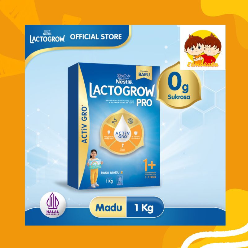 Jual NESTLE LACTOGROW 1+ MADU VANILA 1KG | Shopee Indonesia