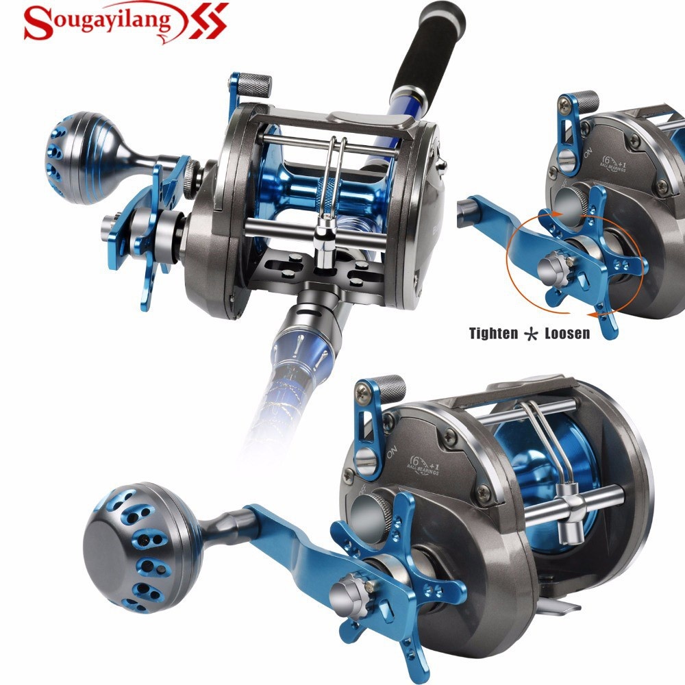 Jual Sougayilang Tangan kanan Trolling Reel Max Drag 43 lbs Saltwater ...