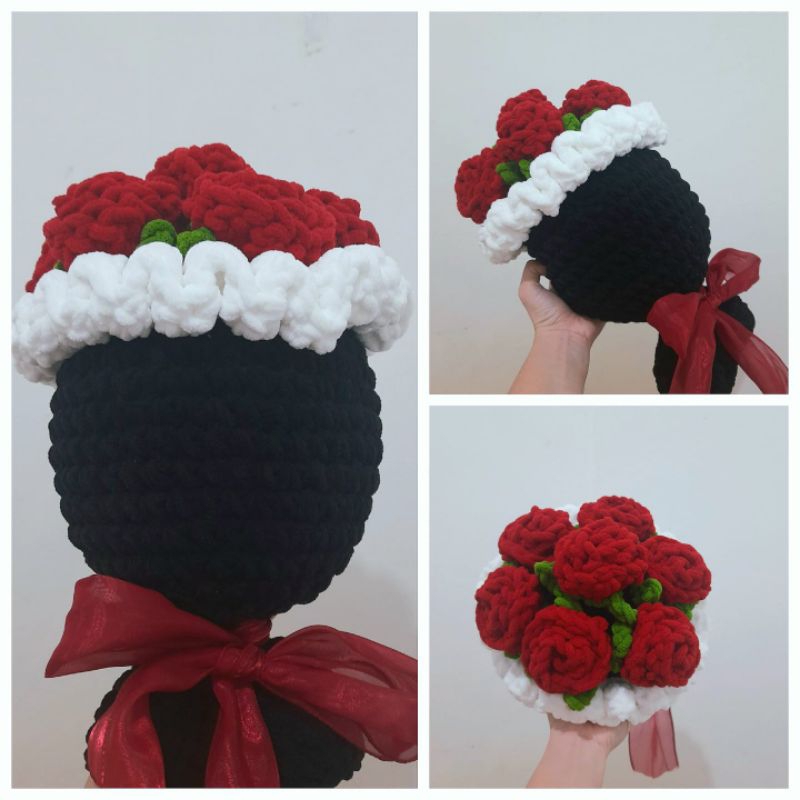 Jual flower bouquet crochet chunky | Shopee Indonesia