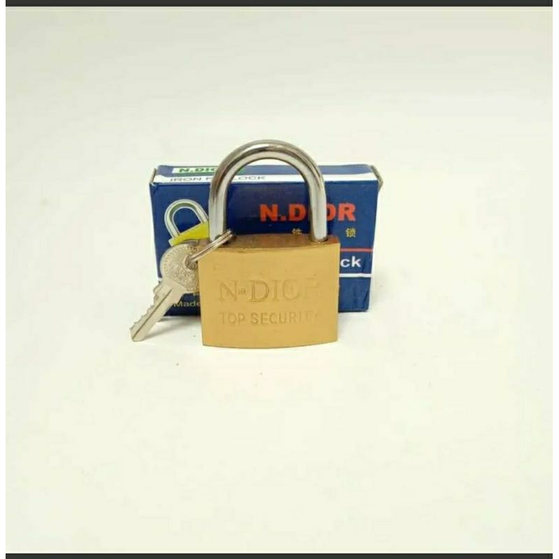 Jual gembok kuning / gembok pagar /ukuran 50mm | Shopee Indonesia