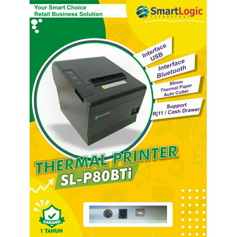Jual Printer Thermal SmartLogic SL-P80BTi | Shopee Indonesia