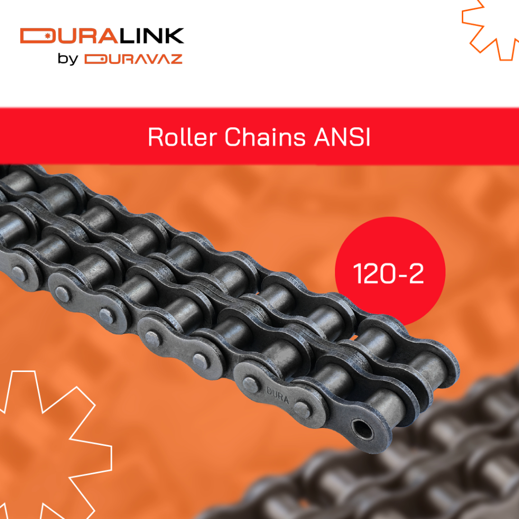 Jual ROLLER CHAIN / RANTAI INDUSTRI / RANTAI RS 120 DOUBLE DURALINK BY ...