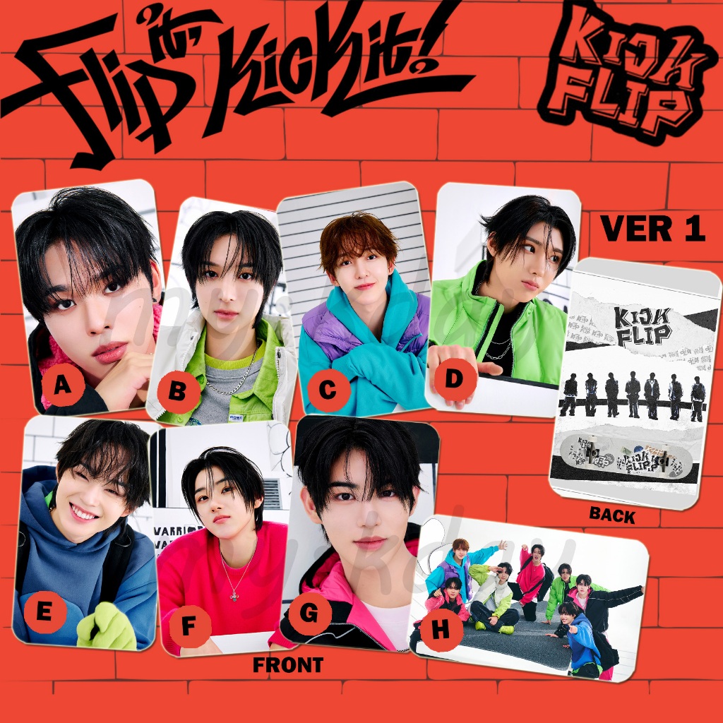 Jual PC-1920, Photocard Kick Flip Flip it Kick it 2 sisi | Shopee Indonesia
