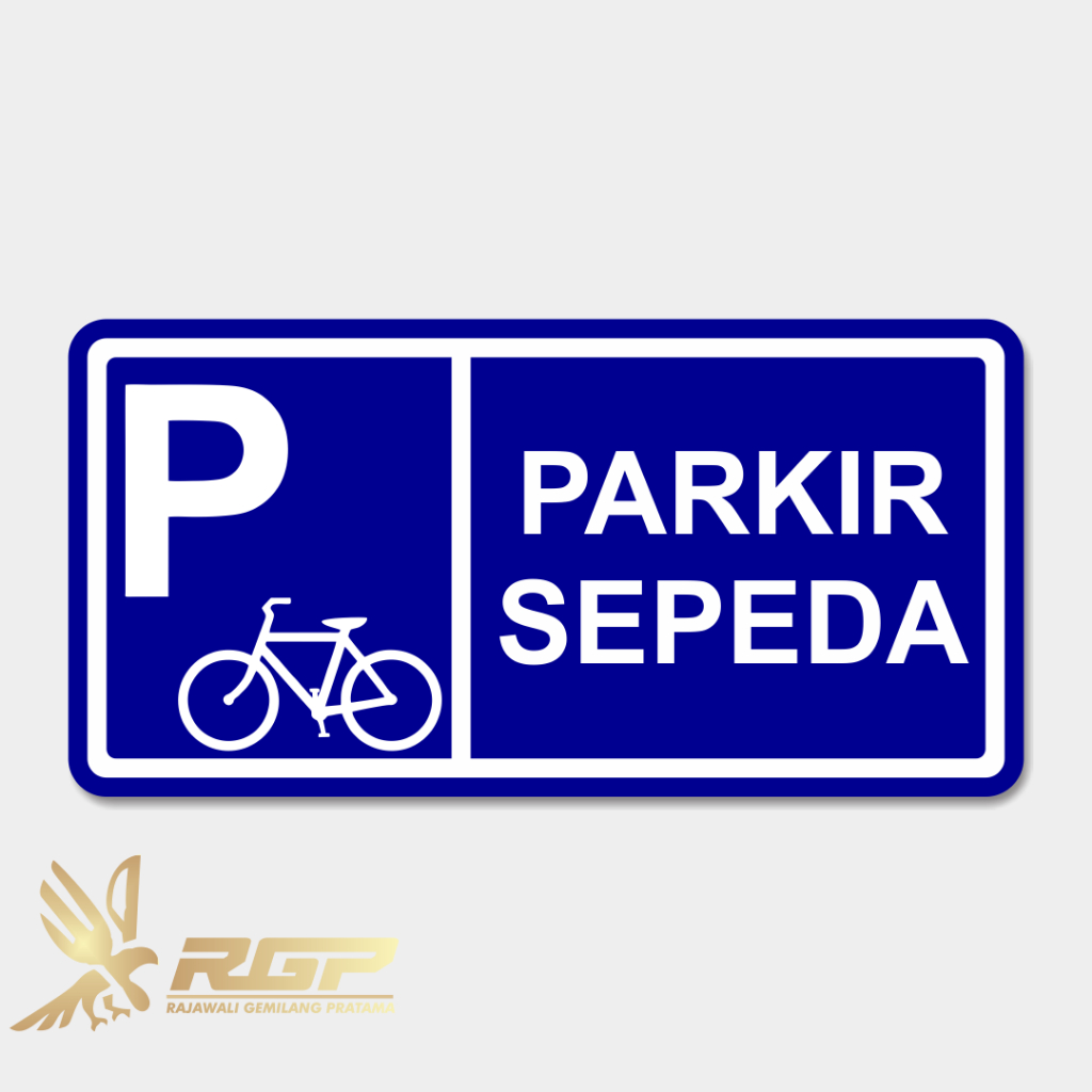 Jual Sign Parkir Sepeda Ukuran 40x20cm - Plat Alumunium | Shopee Indonesia