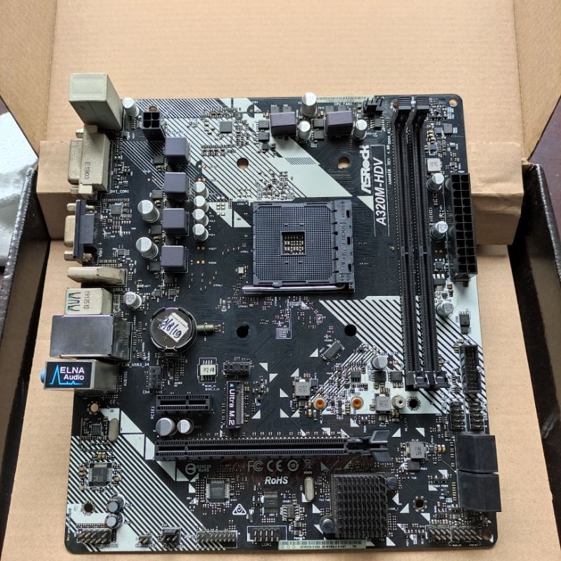 Jual Motherboard Asrock a320m hdv r4.0 Am4 mobo BEKAS | Shopee Indonesia