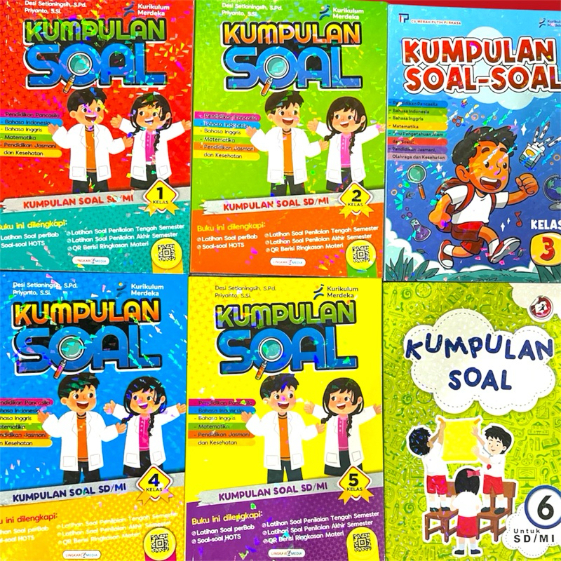 Jual Buku Kumpulan Soal SD MI / Buku Ulangan Harian / Buku LKS SD Kurikulum Merdeka Kelas 1 2 3 ...