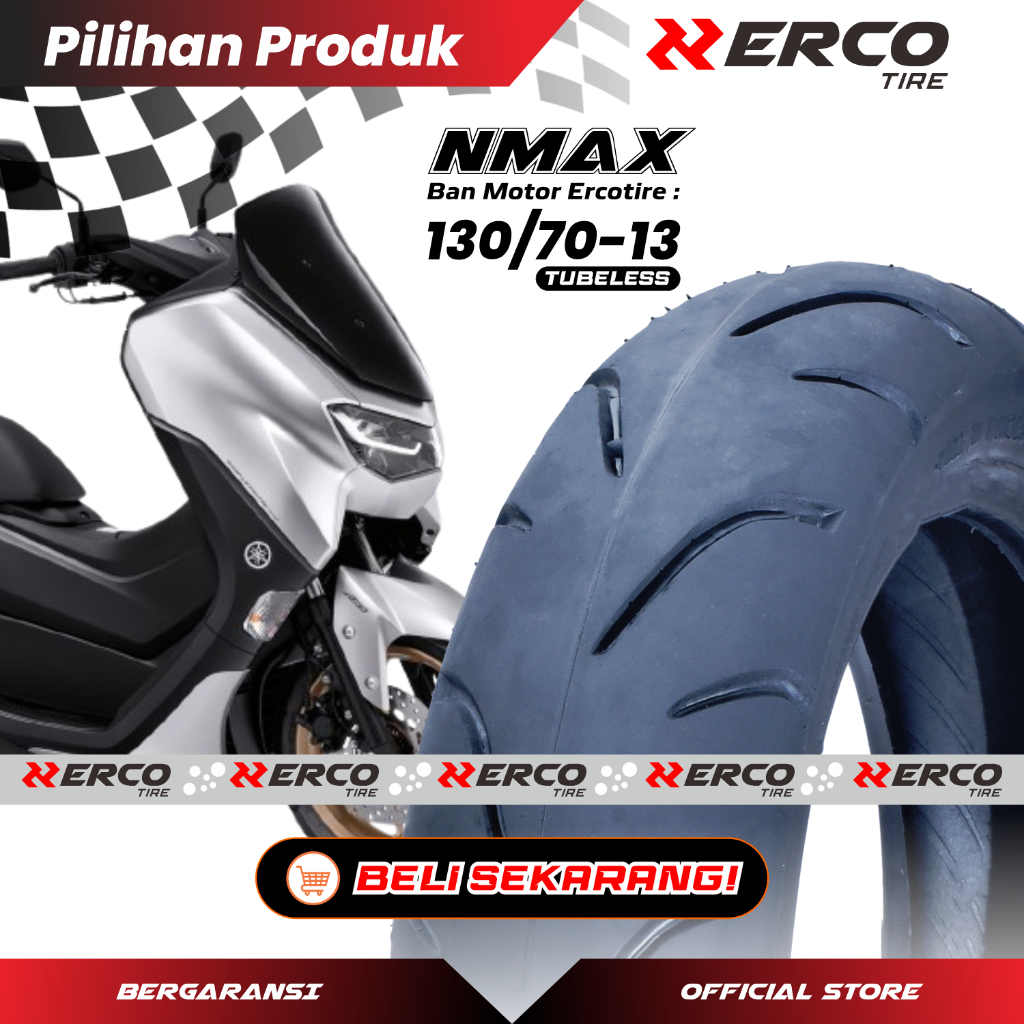 Jual ERCO TIRE Ban Luar Motor Nmax Pcx 160 Cc Depan Belakang Tubeless ...