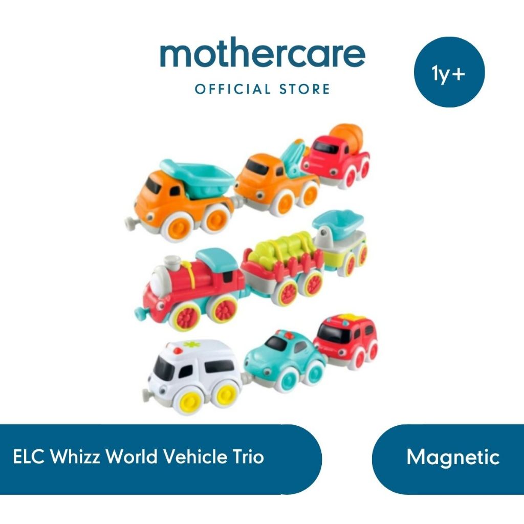 Jual ELC Whizz World Train Vehicle Magnetic Trio Set - Mainan Mobil ...