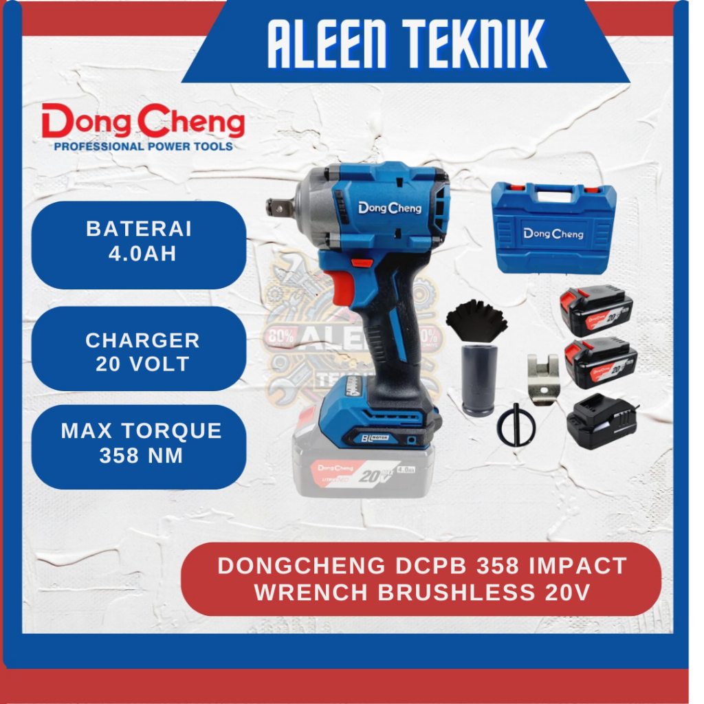 Jual Brushless Impact Wrench 20V DCPB358 Z Pembuka Baut DONGCHENG ...