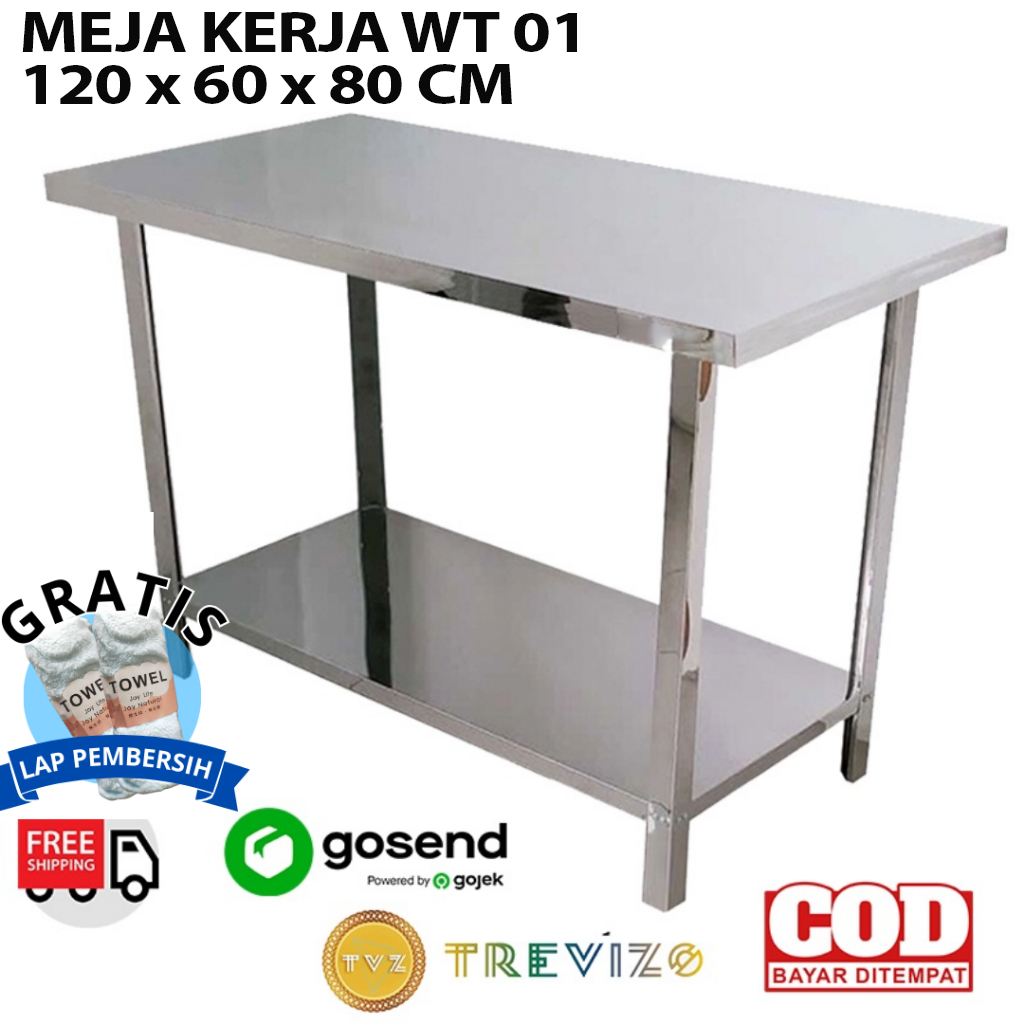 Jual Meja Stainless WT 01 Meja Kompor Meja Dapur Meja Kerja Work Table ...